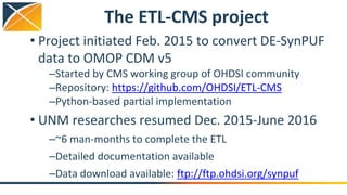 OHDSI CDM Presentation | PPTX