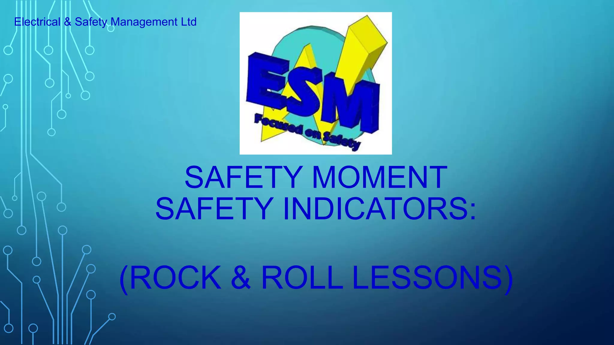 Safety Moment - Rock and Roll Lessons | PPTX