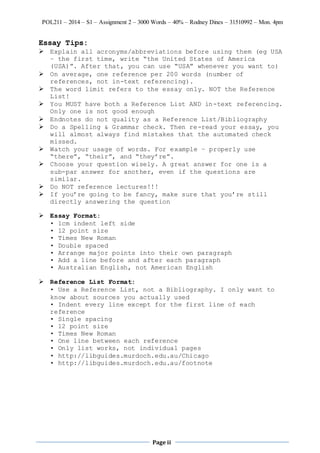 POL211_2014_S1_Assign_2_DinesR_31510992_Monday_4pm | DOCX