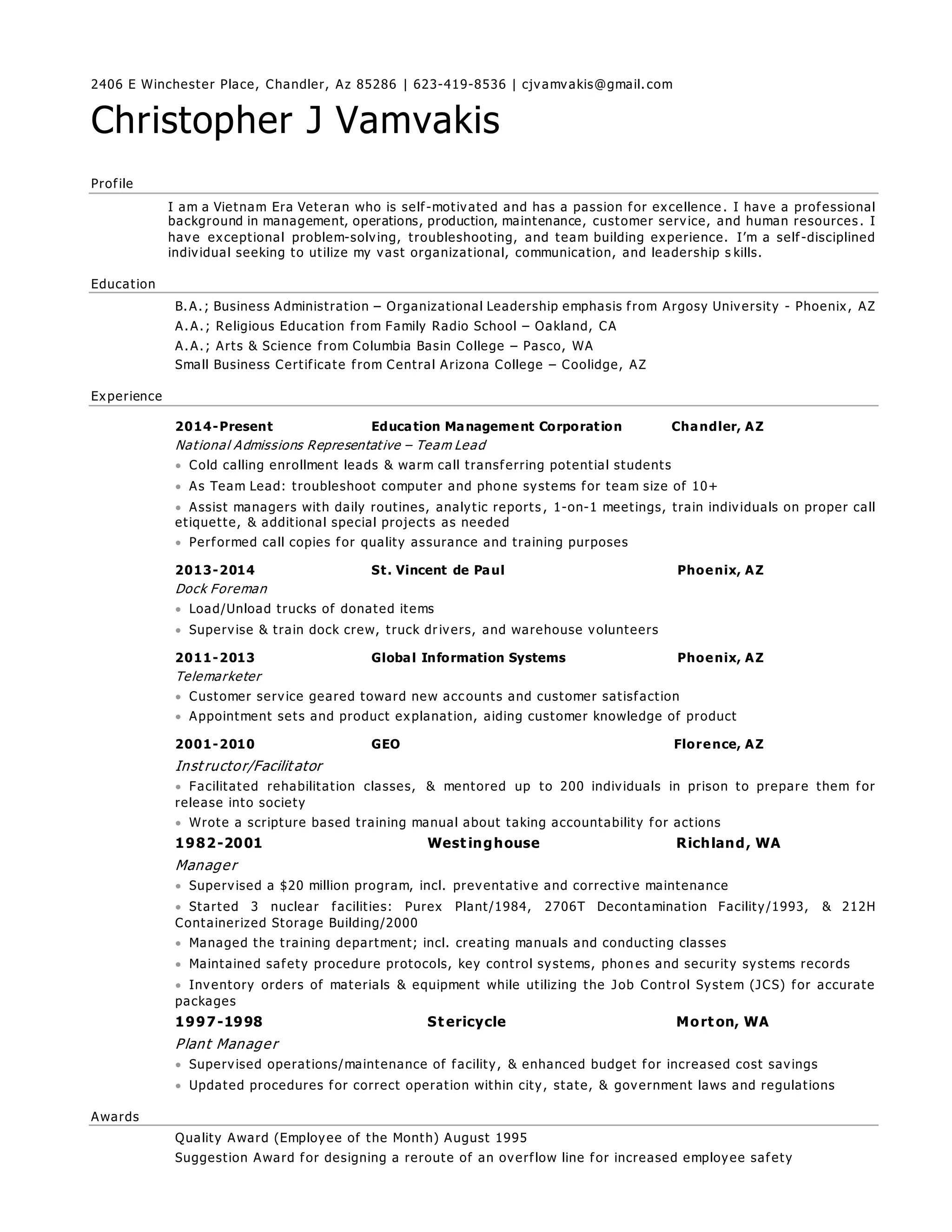 Vamvakis Chris Resume | DOCX