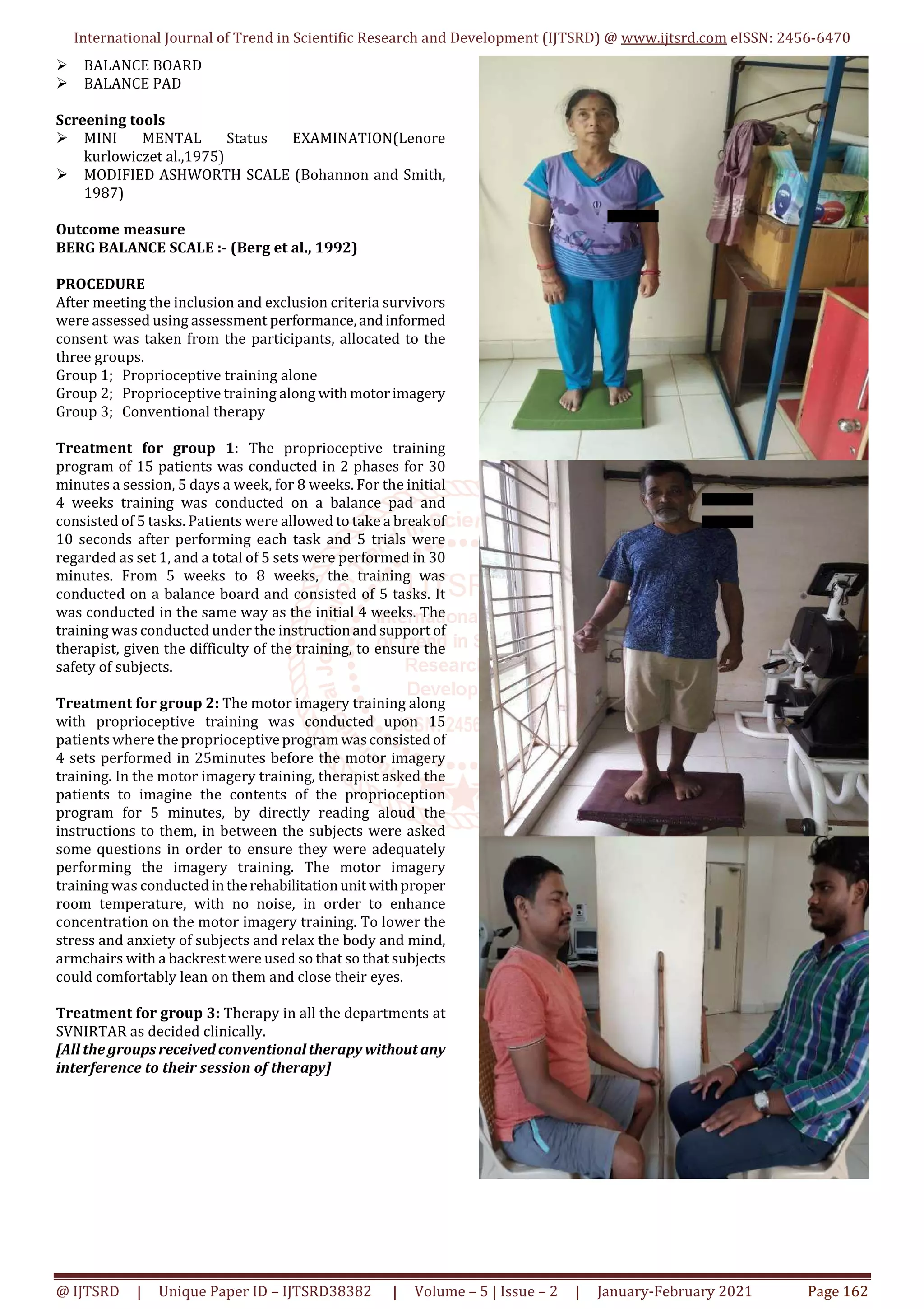 An Efficacy Study on Improving Balance in Subacute Stroke Patients by ...