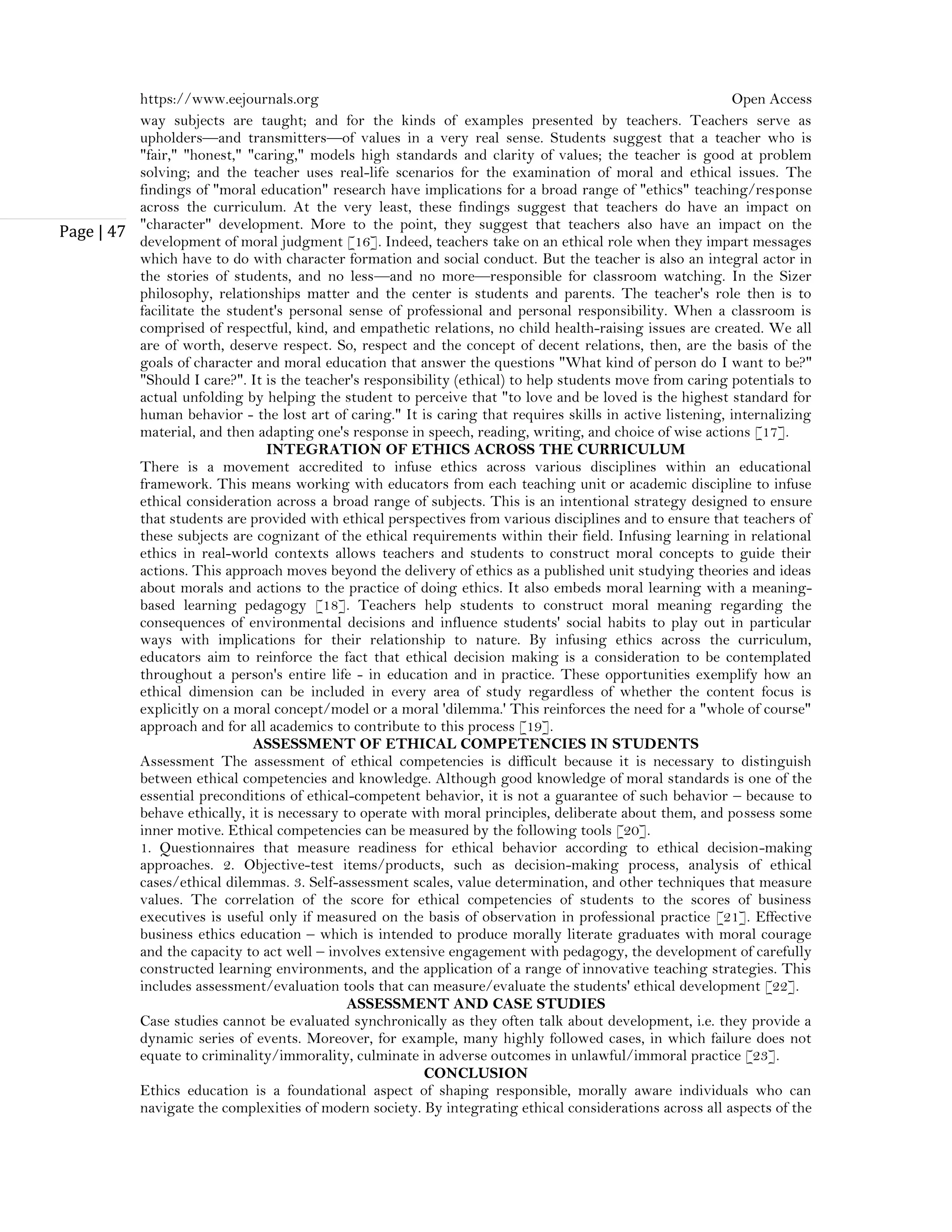 Ethics in Education: Teaching Moral and Ethical Decision-Making (www ...
