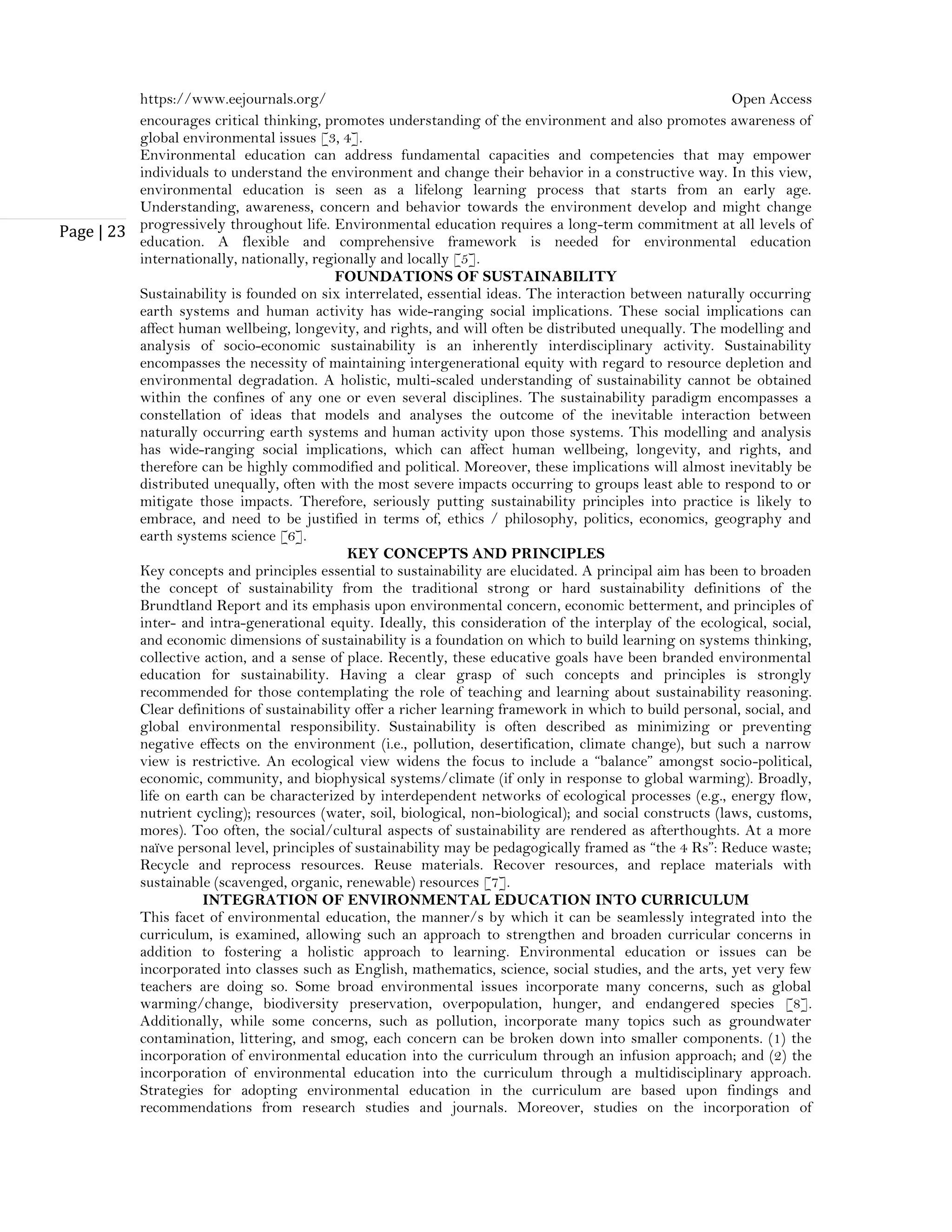 The Importance of Environmental Education: Teaching Sustainability in the Classroom (www.kiu.ac ...