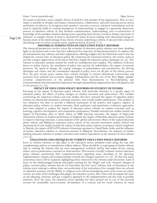 Education Policy Reforms: Impact and Future Directions (www.kiu.ac.ug ...