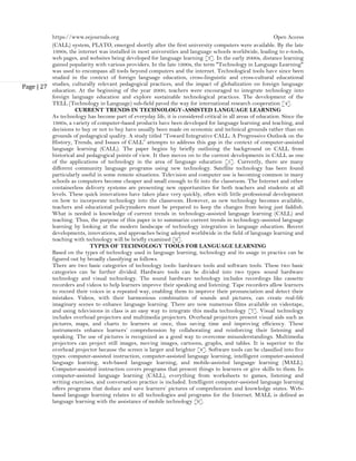 The Role of Technology in Language Learning: Tools and Techniques (www ...