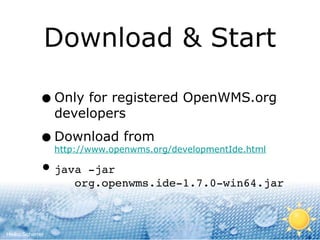 The OpenWMS.org IDE (Tool Chain) | PDF | Web Design and HTML | Internet