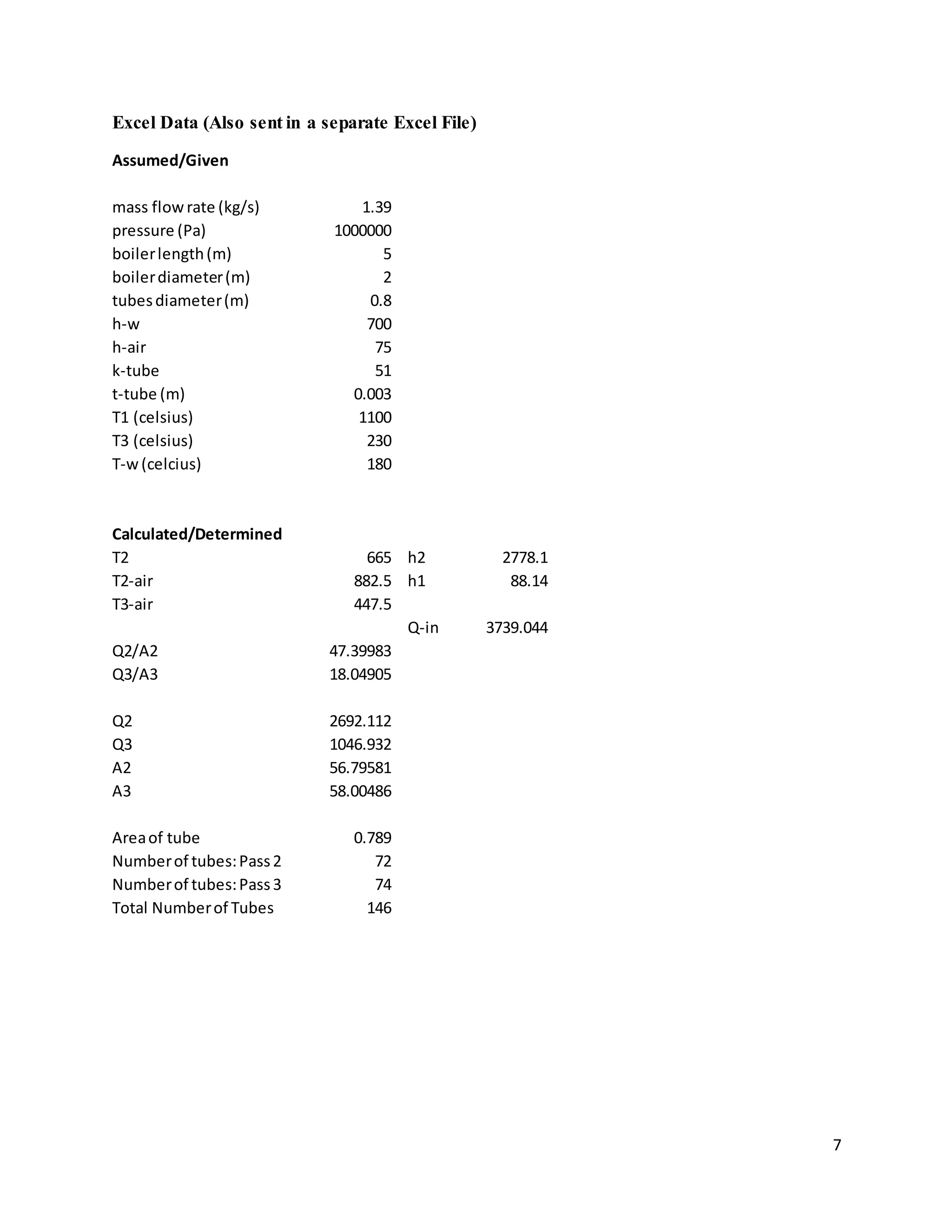 Thermodynamic Design of a Fire-Tube Steam Boiler | DOCX