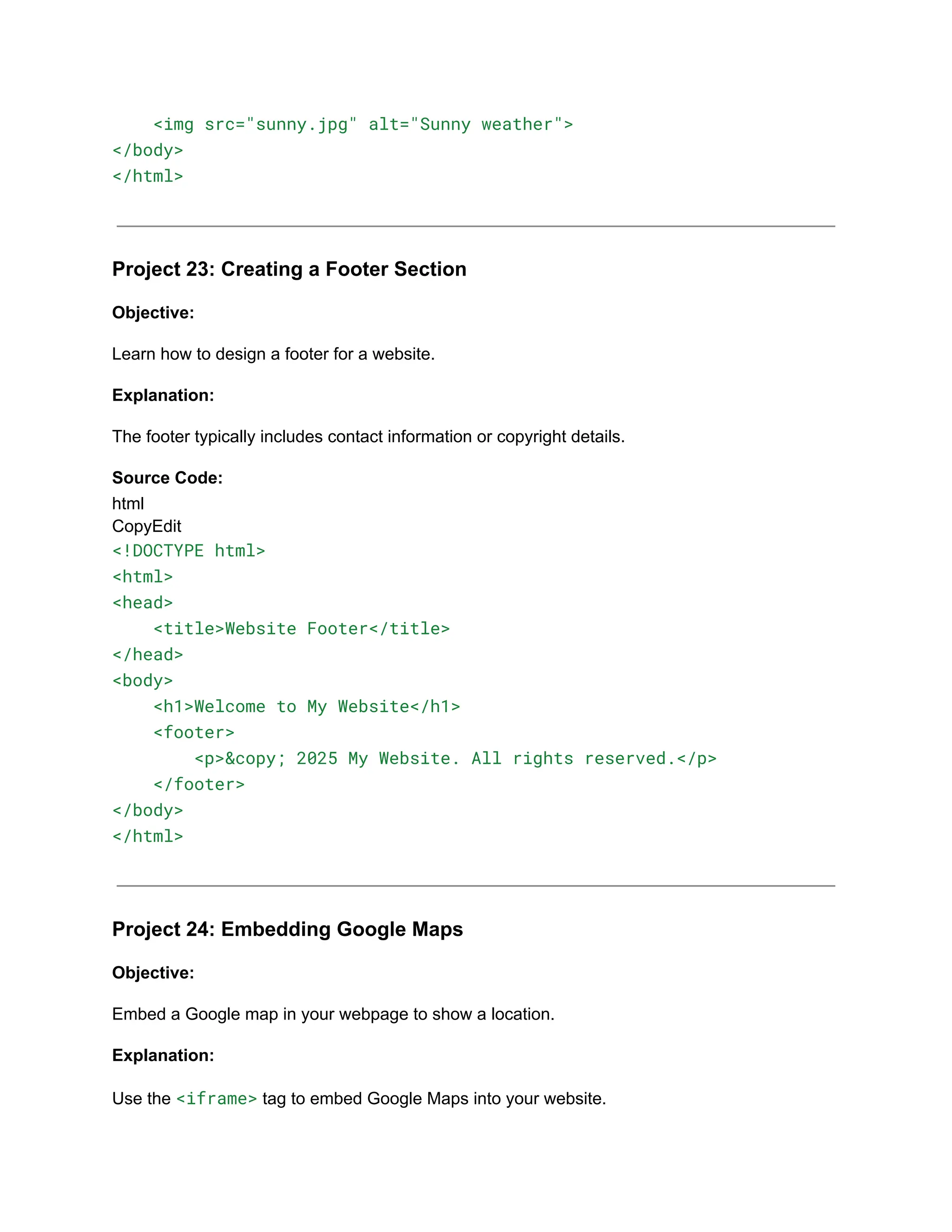 30+ Basic HTML Coding Projects for Class 10.pdf