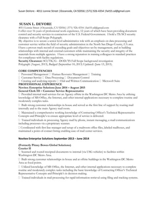 Susan Resume_Sept2015 | PDF