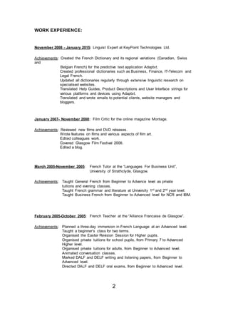 CV Sandra Dupuy | DOCX