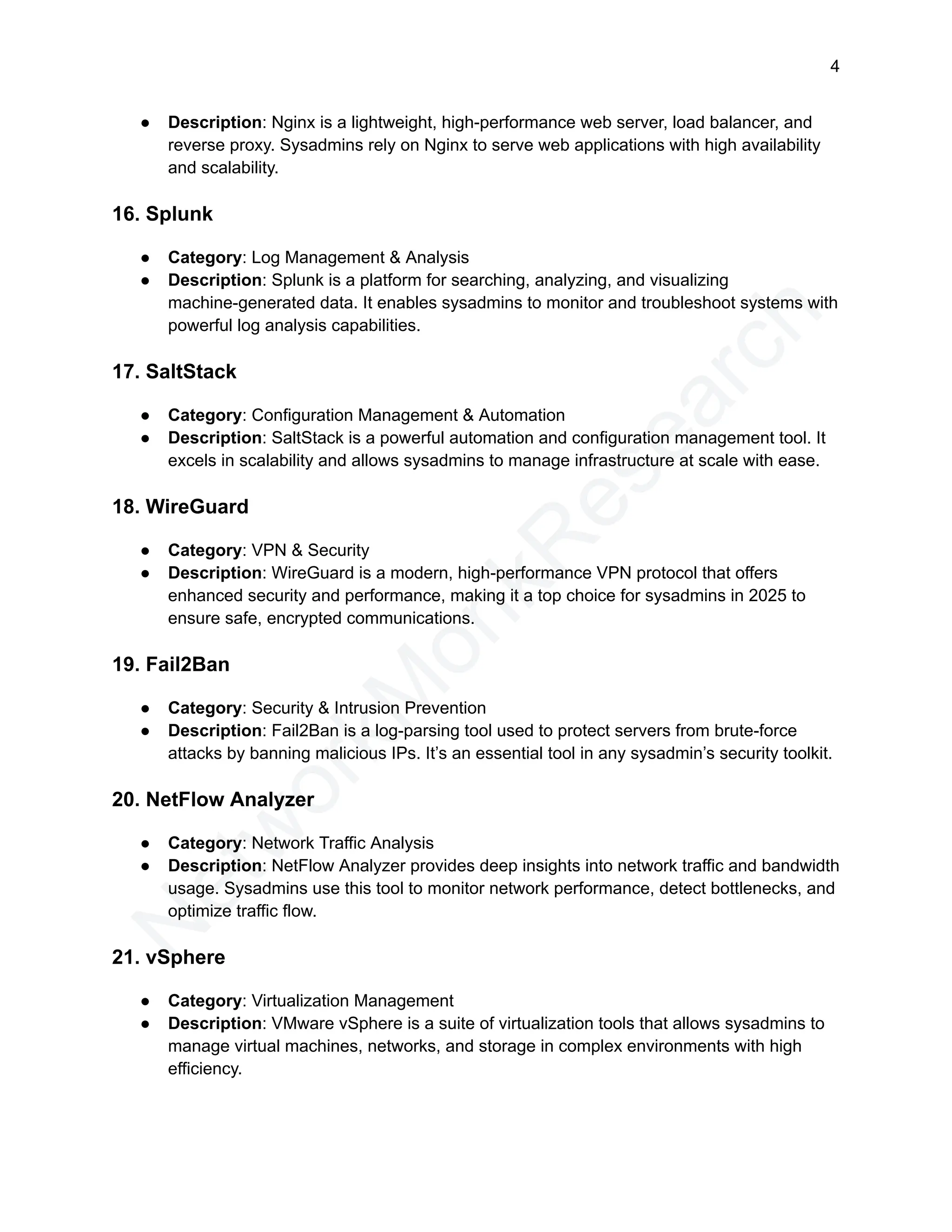 30 Best System Administrator Tools of 2025 | PDF