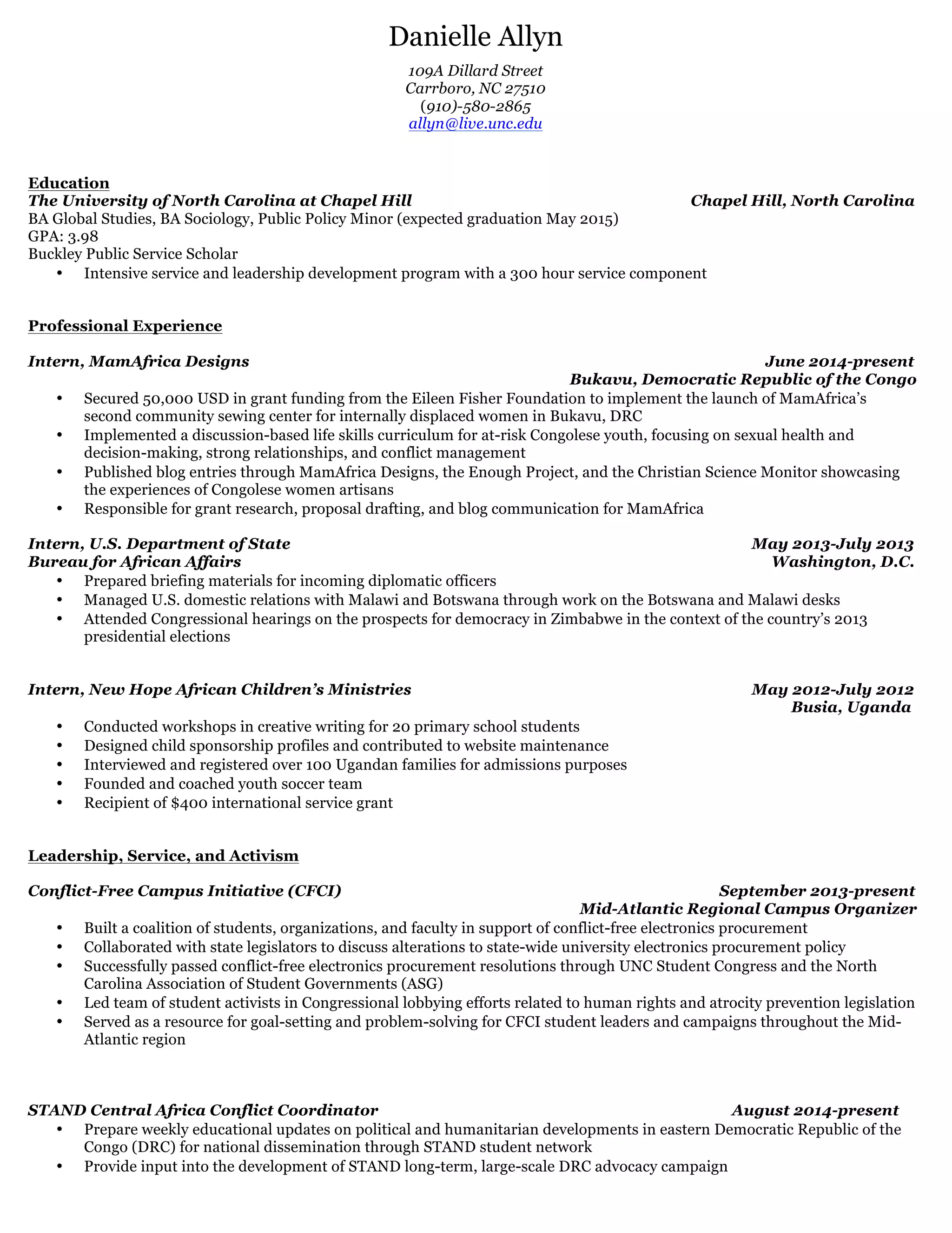 Danielle Allyn_Resume | PDF