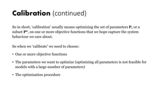 Model Calibration and Uncertainty Analysis | PPTX