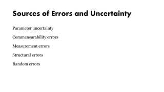 Model Calibration and Uncertainty Analysis | PPTX