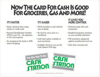 Cash Station New Way to Pay Two -Sided Bank Placemat | PPT