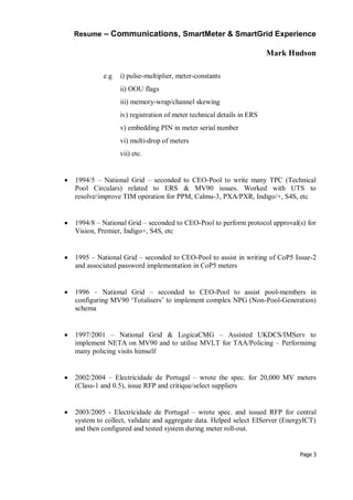 Resume May 2015 - SmartMeter&Grid | PDF
