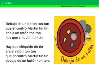 30 cancion debajo de un boton | PPT