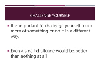 Challenge yourself | PPTX