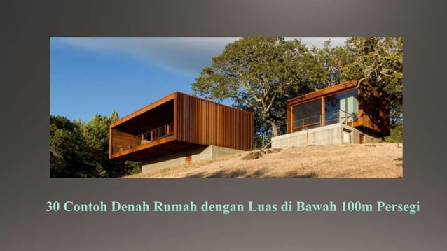 30 contoh denah rumah dengan luas di bawah 100m persegi | PPTX