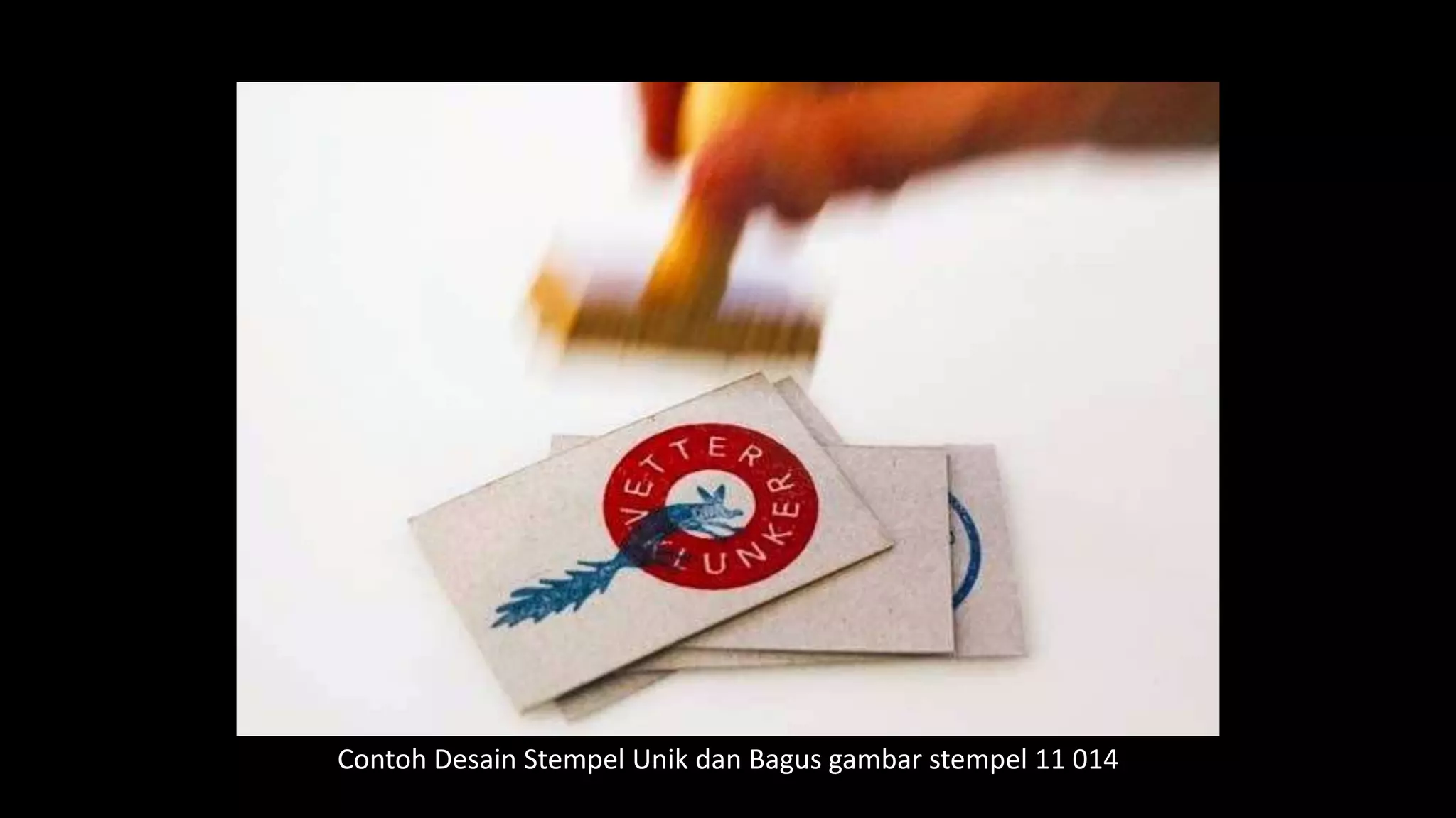 30 Contoh Desain Stempel Unik | PPT