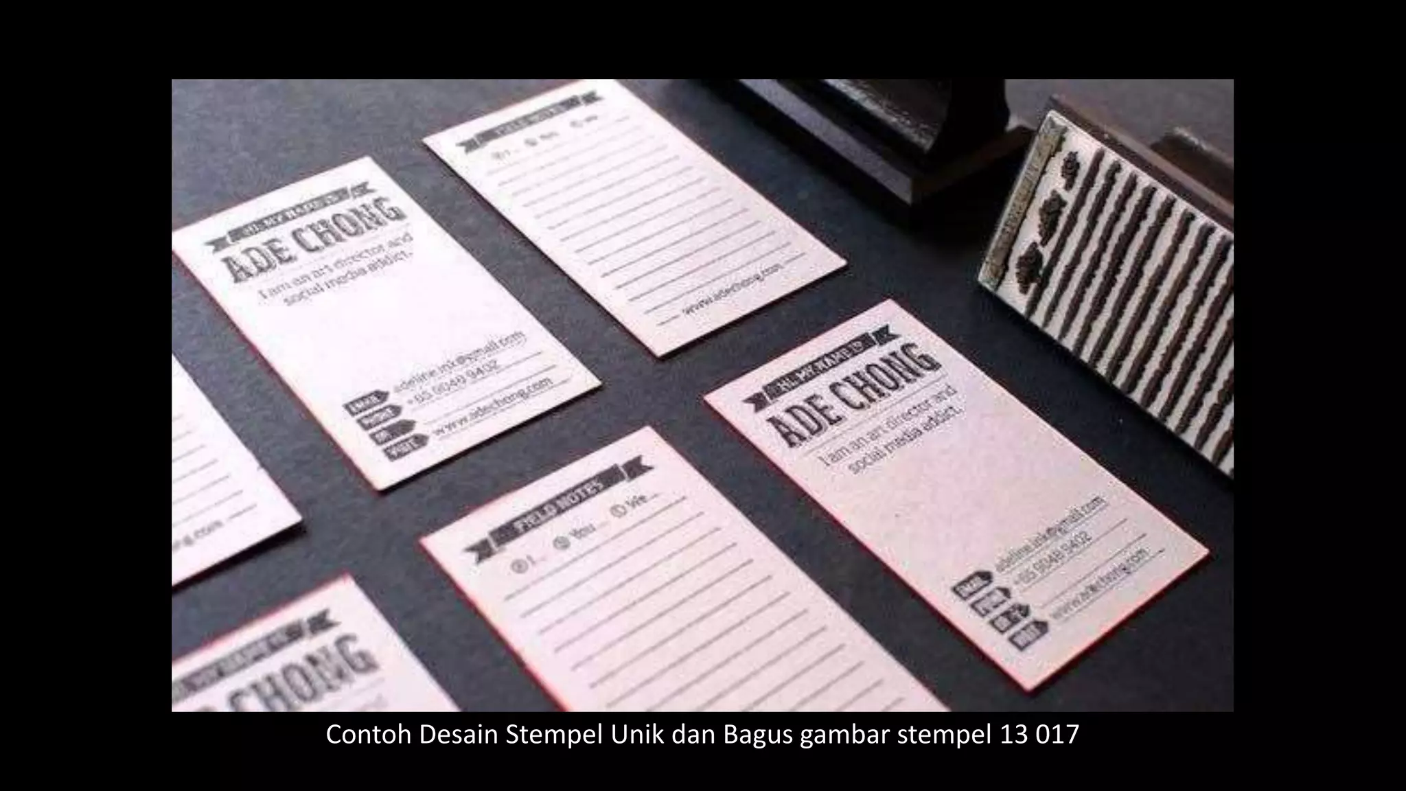 30 Contoh Desain Stempel Unik | PPT