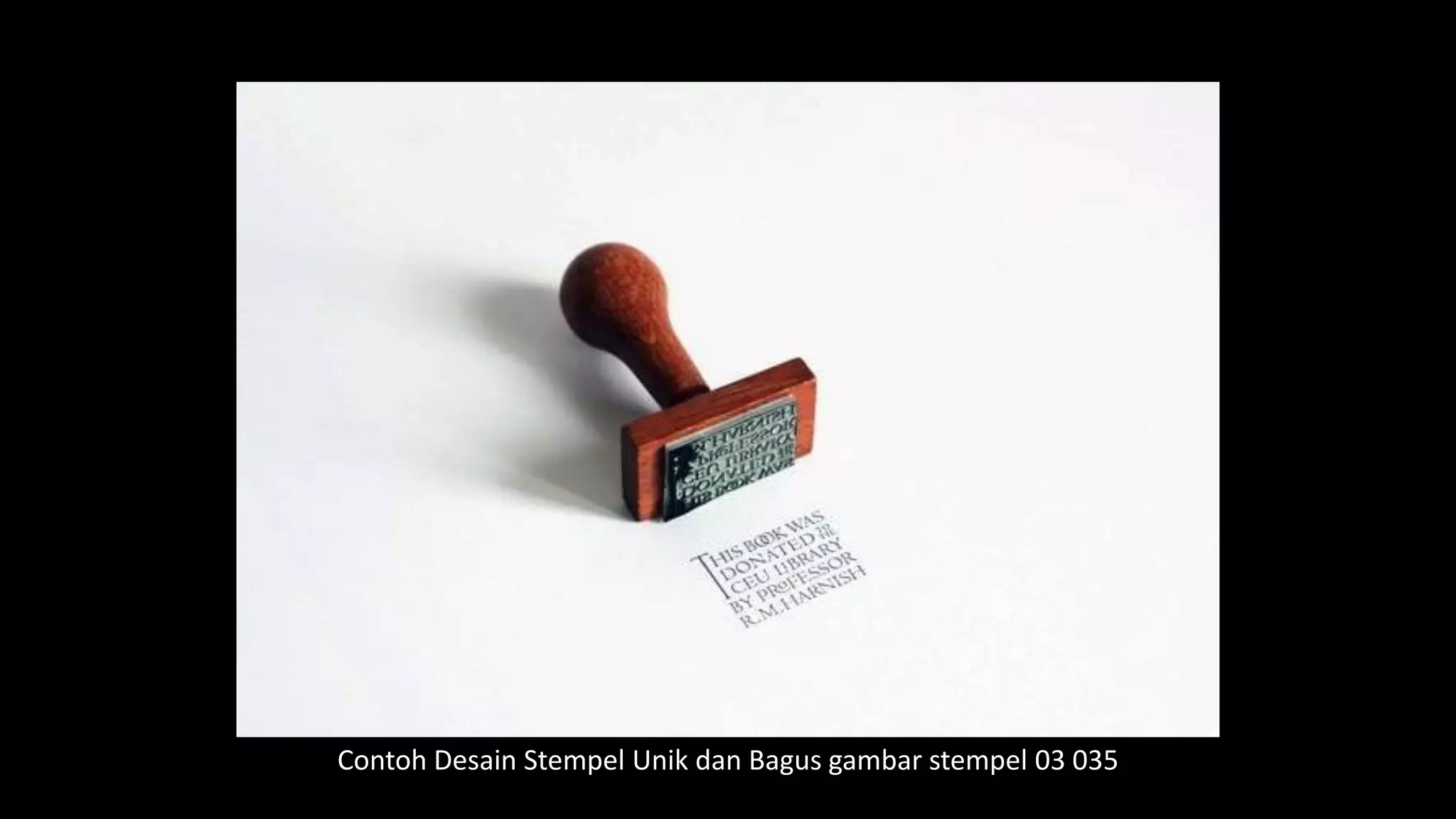 30 Contoh Desain Stempel Unik | PPTX