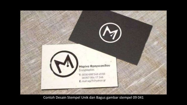 30 Contoh Desain Stempel Unik | PPT