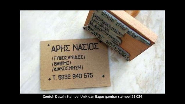30 Contoh Desain Stempel Unik | PPT