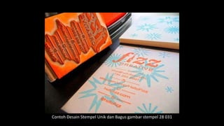 30 Contoh Desain Stempel Unik | PPTX