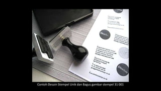 30 Contoh Desain Stempel Unik | PPTX