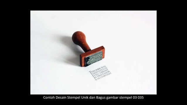30 Contoh Desain Stempel Unik | PPT