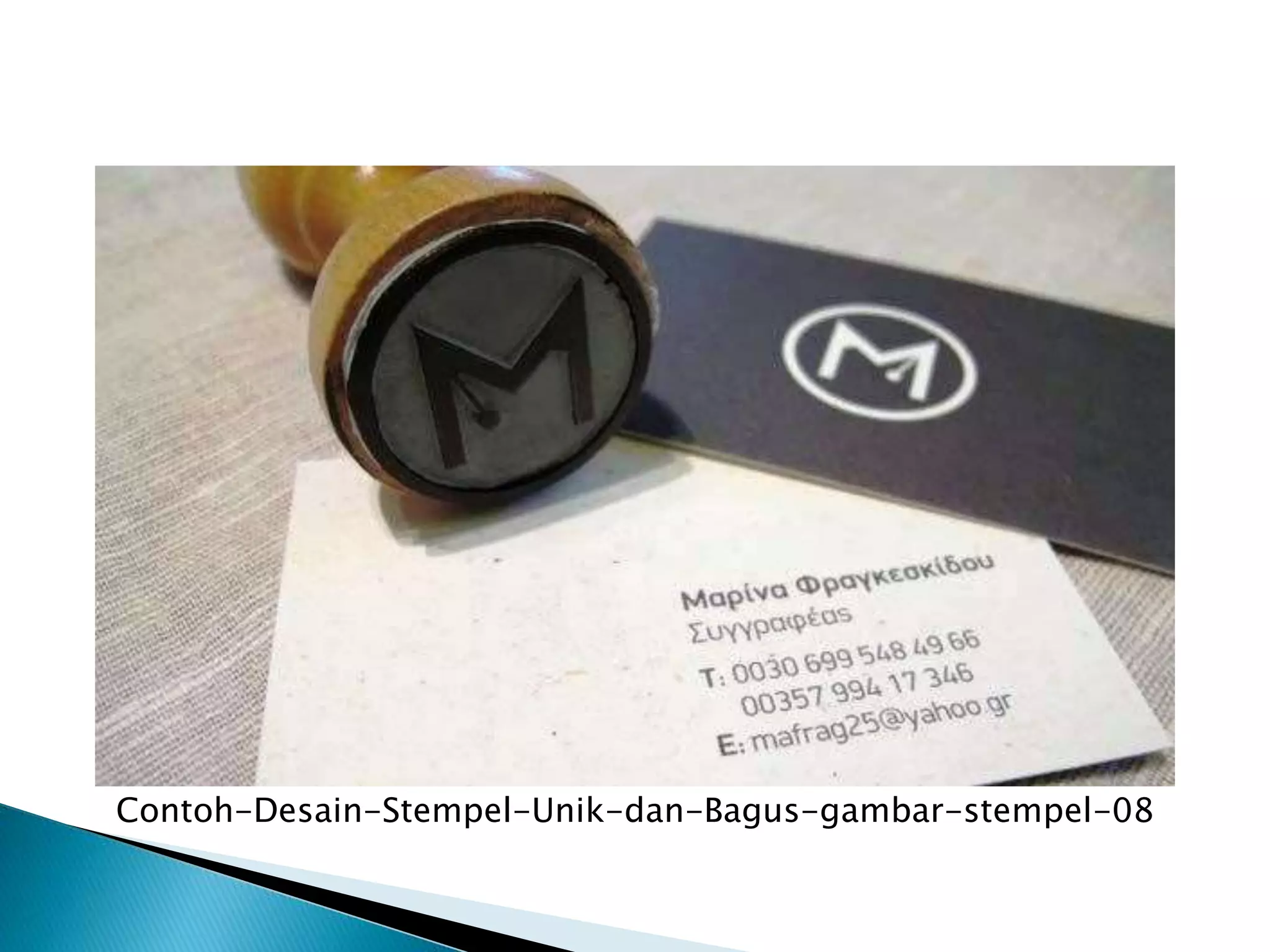 30 contoh desain stempel unik dan bagus | PPTX