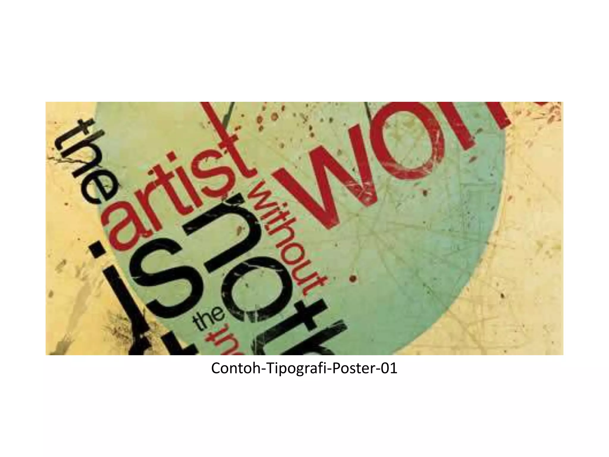 30 contoh poster dengan tipografi yang mengagumkan | PPTX
