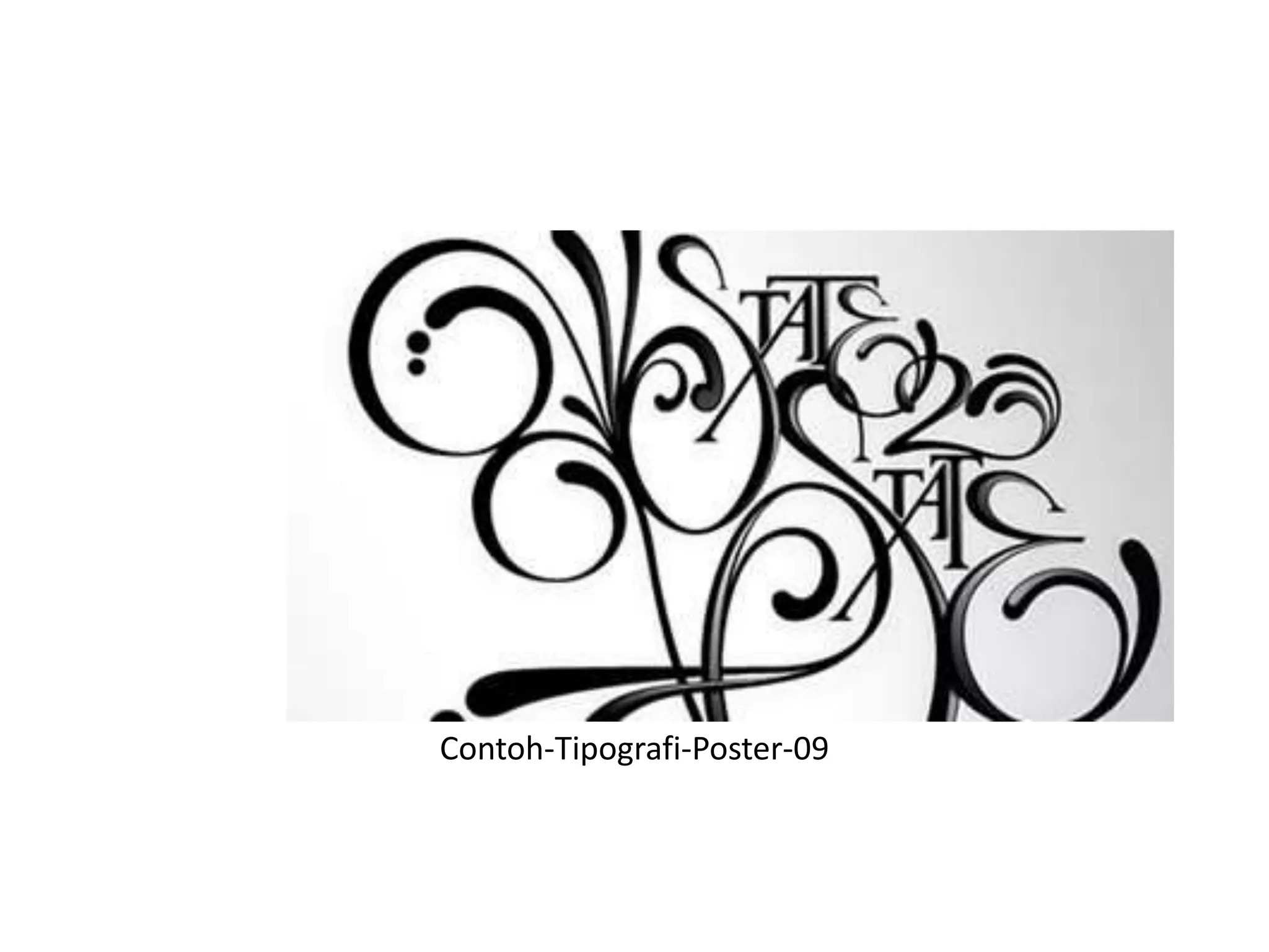 30 contoh poster dengan tipografi yang mengagumkan | PPTX