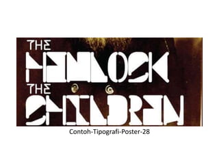 30 contoh poster dengan tipografi yang mengagumkan | PPT
