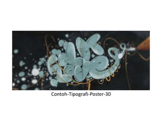 30 contoh poster dengan tipografi yang mengagumkan | PPT