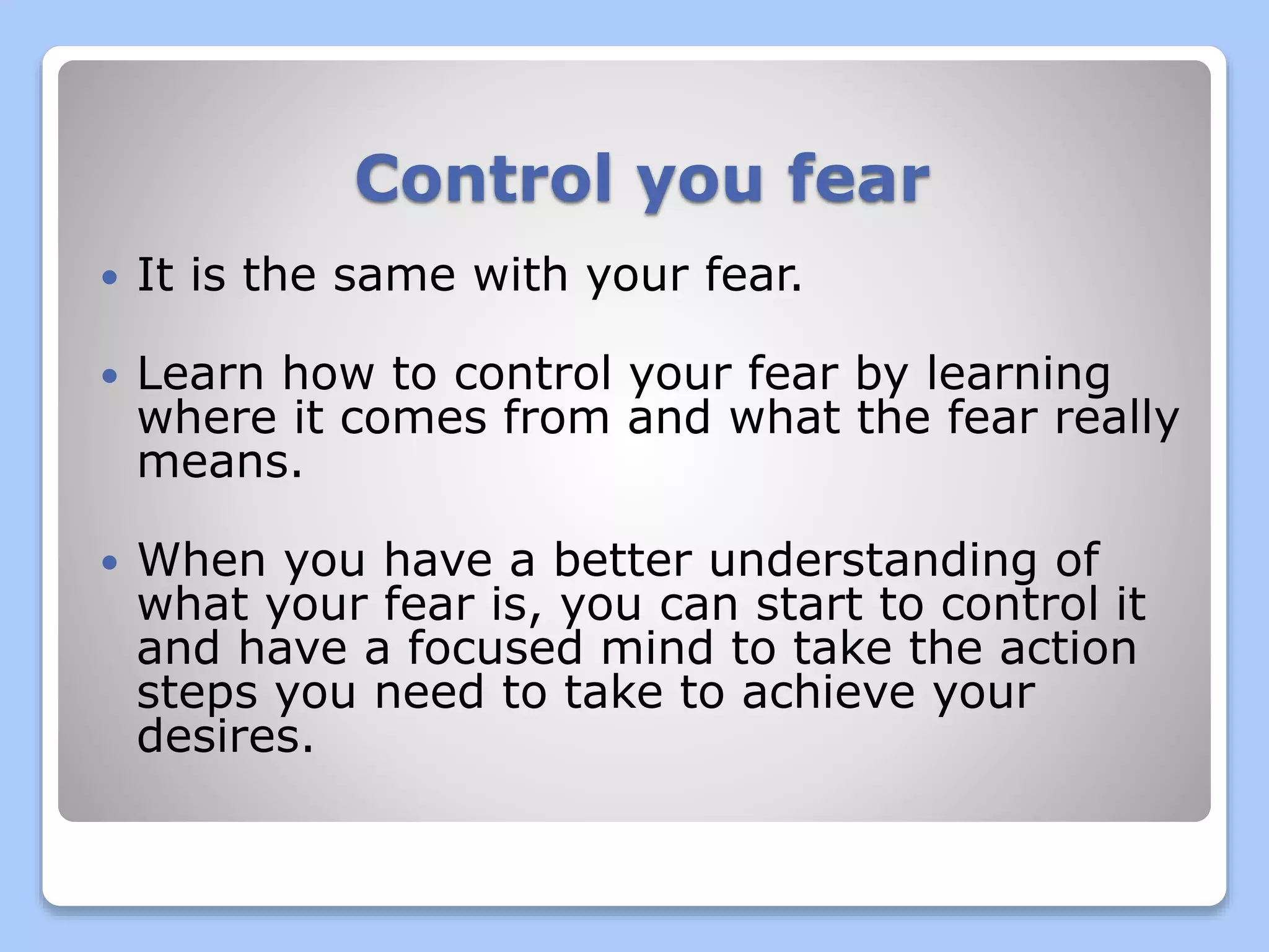 Control your emotions | PPTX
