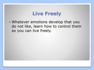 Control your emotions | PPTX