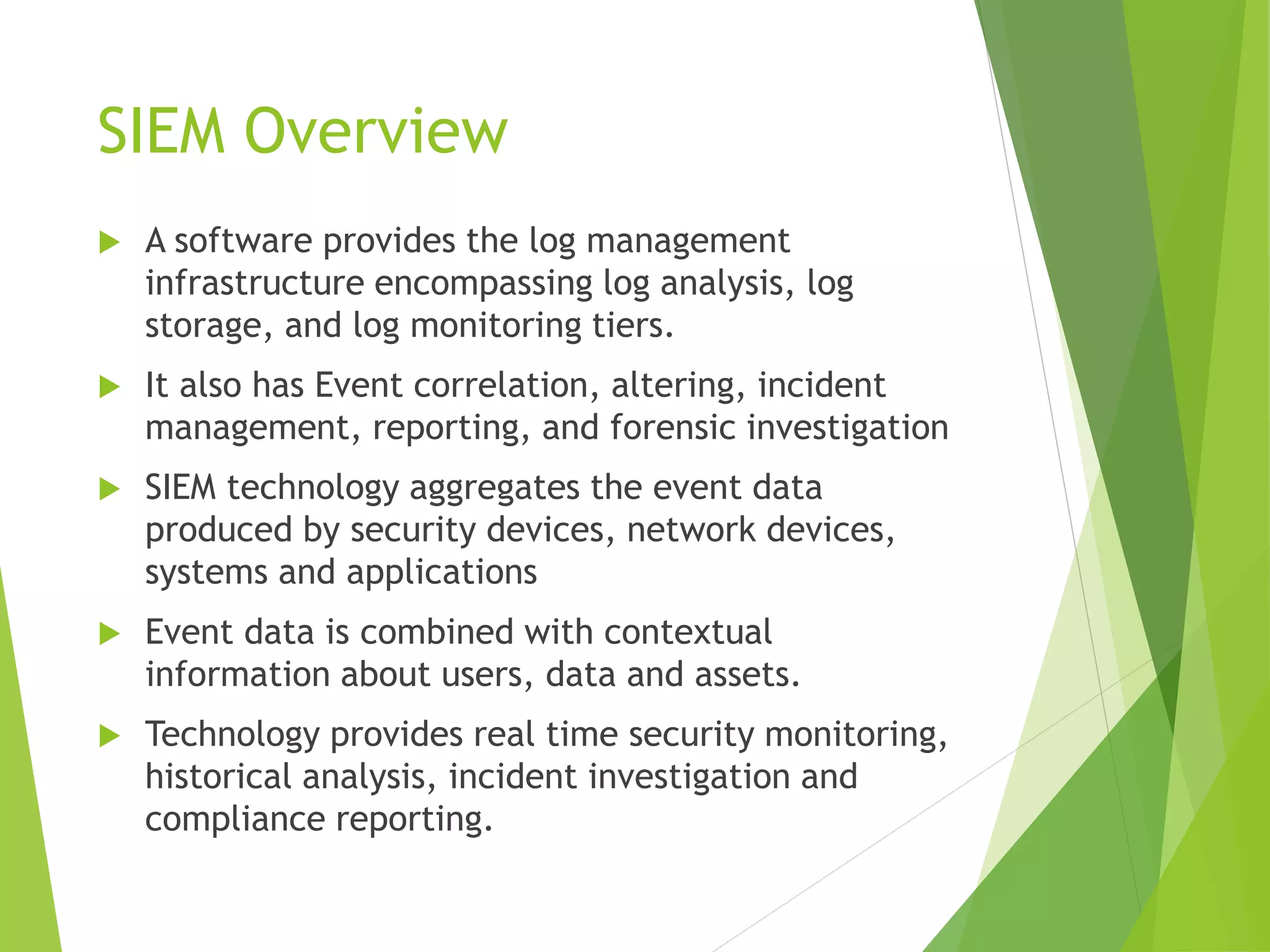 SIEM presentation final | PPTX