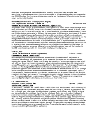 GardinerK Resume2015 | DOC | Arms & Ammunition | Sensitive Topics