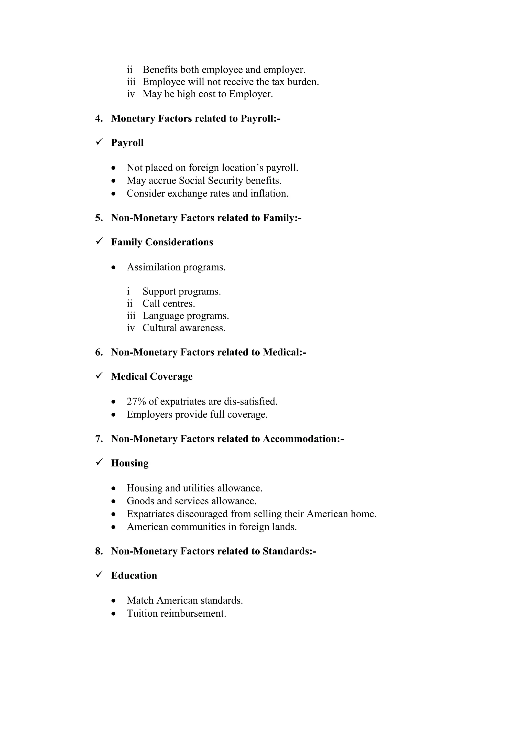Compensation Programme For Expatriates | PDF