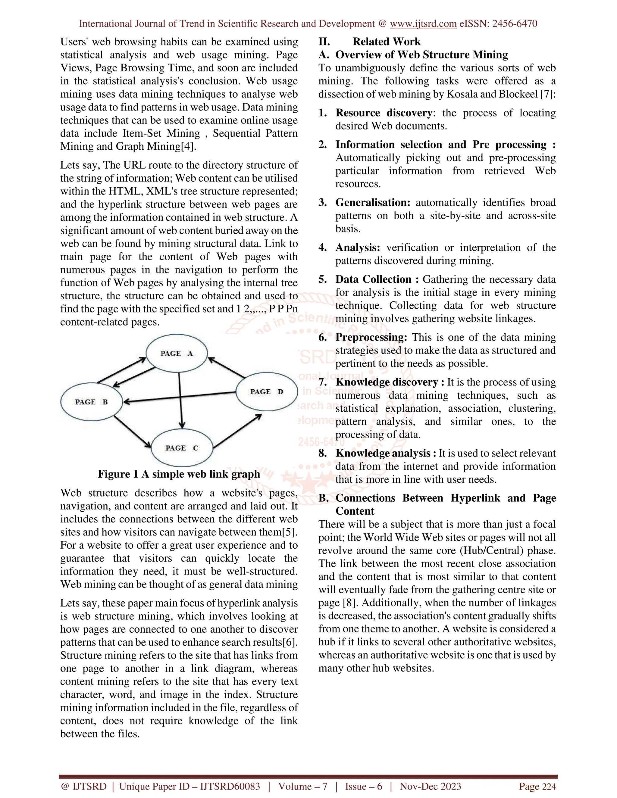 Data Processing In Web Mining Structure By Hyperlinks And Pagerank Pdf