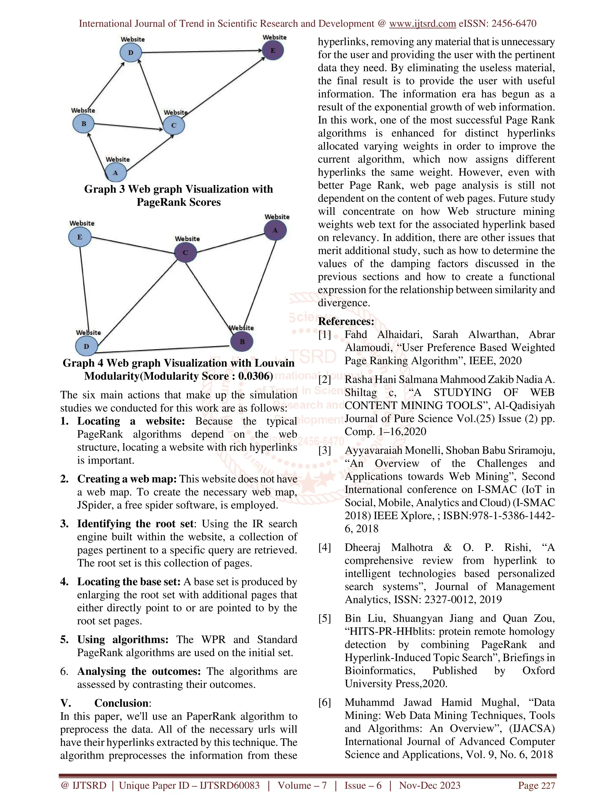 Data Processing In Web Mining Structure By Hyperlinks And Pagerank Pdf