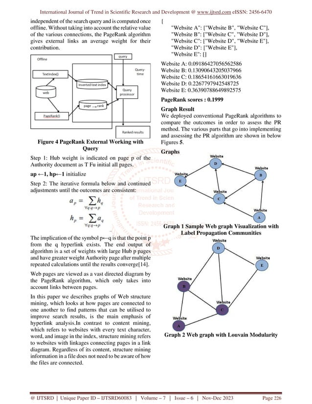 Data Processing In Web Mining Structure By Hyperlinks And Pagerank Pdf