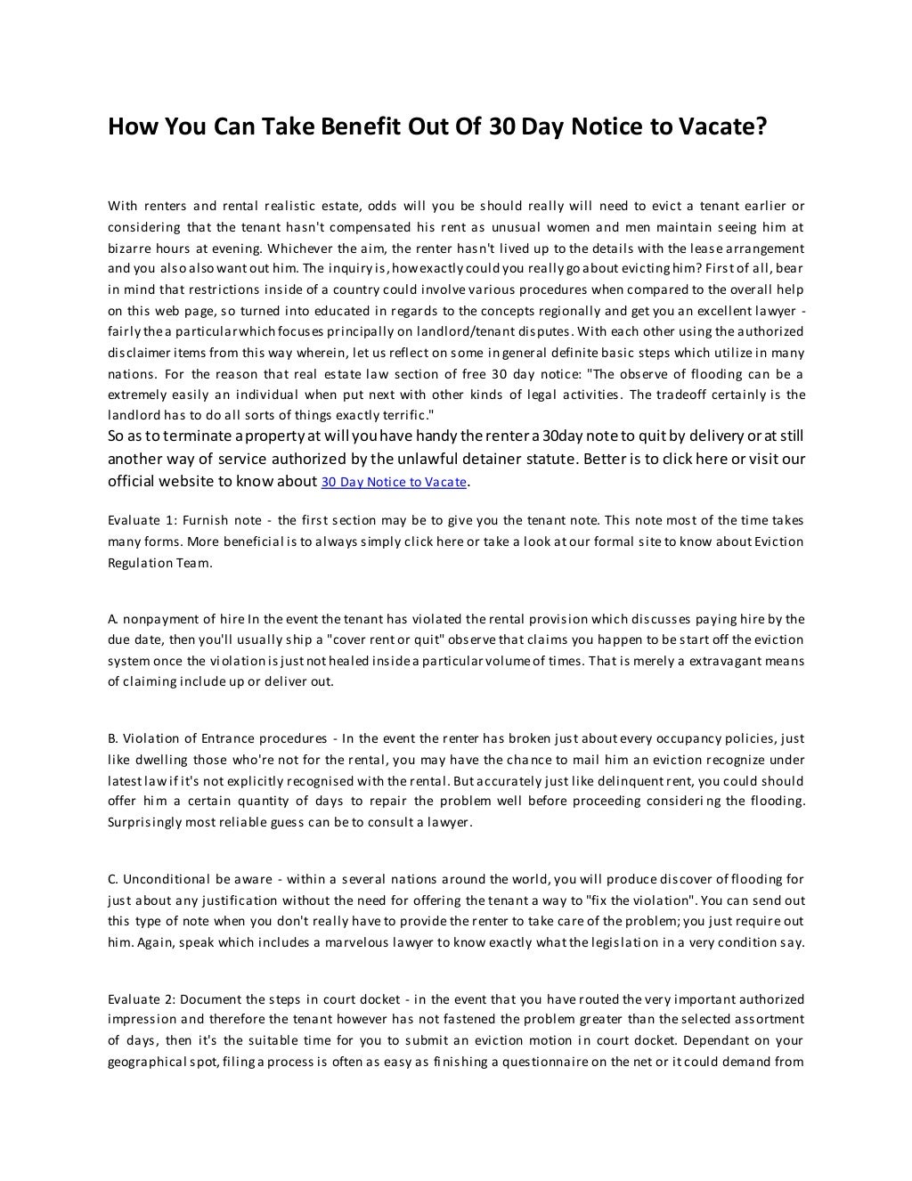 30 Day Notice To Vacate 30-day-notice-to-vacate
