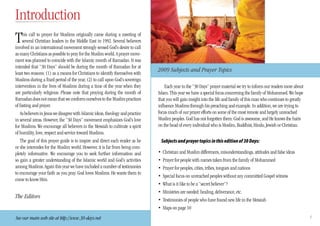 30-Days of Prayer for the Muslim World | PDF