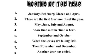 Thirty Days Has September: Months in ASL | PPT