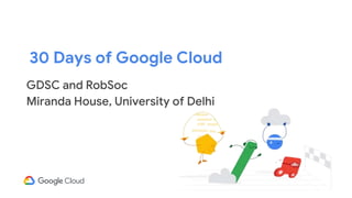 30 days of google cloud event | PPTX