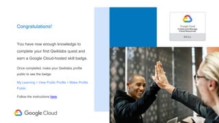 30 days of google cloud kickstarter | PPT