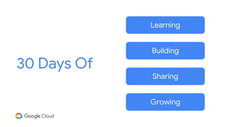 30 days of google cloud intro | PPT